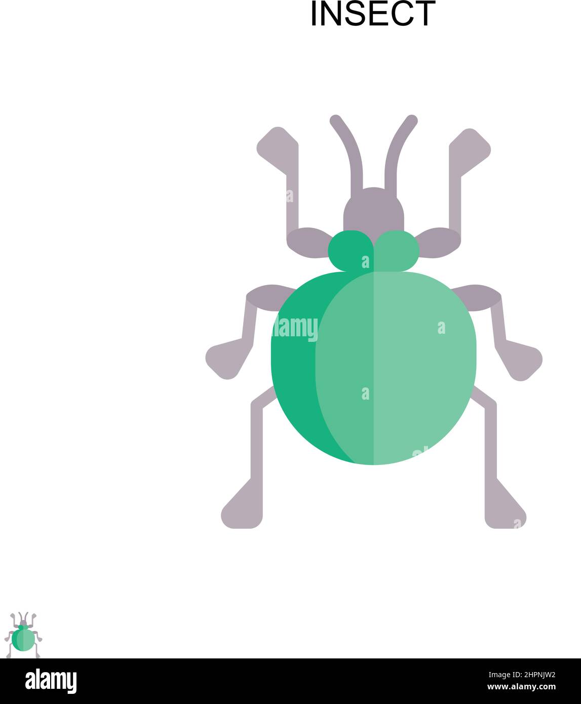 Insect Simple Vector Icon Illustration Symbol Design Template For Web Mobile Ui Element Stock