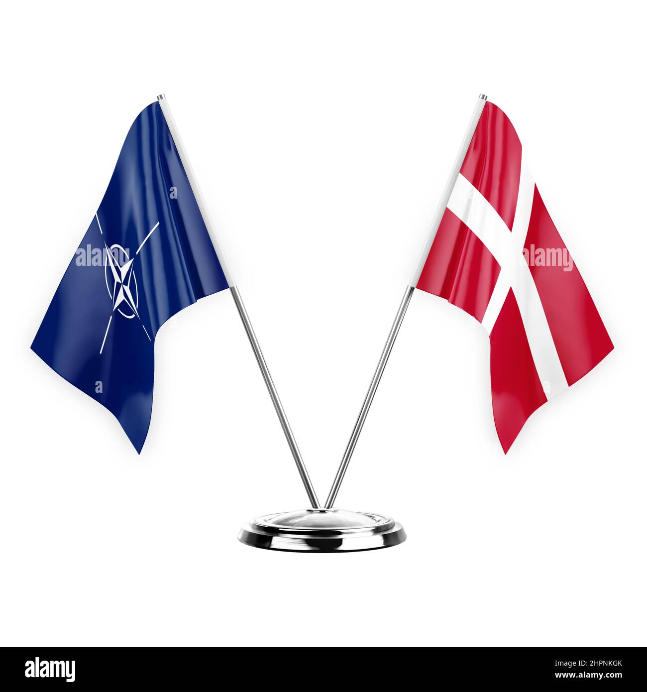 Nato denmark flag Cut Out Stock Images & Pictures - Alamy