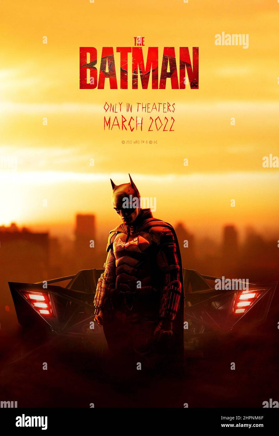 THE BATMAN, poster, Robert Pattinson as Batman, 2022. © Warner Bros ...
