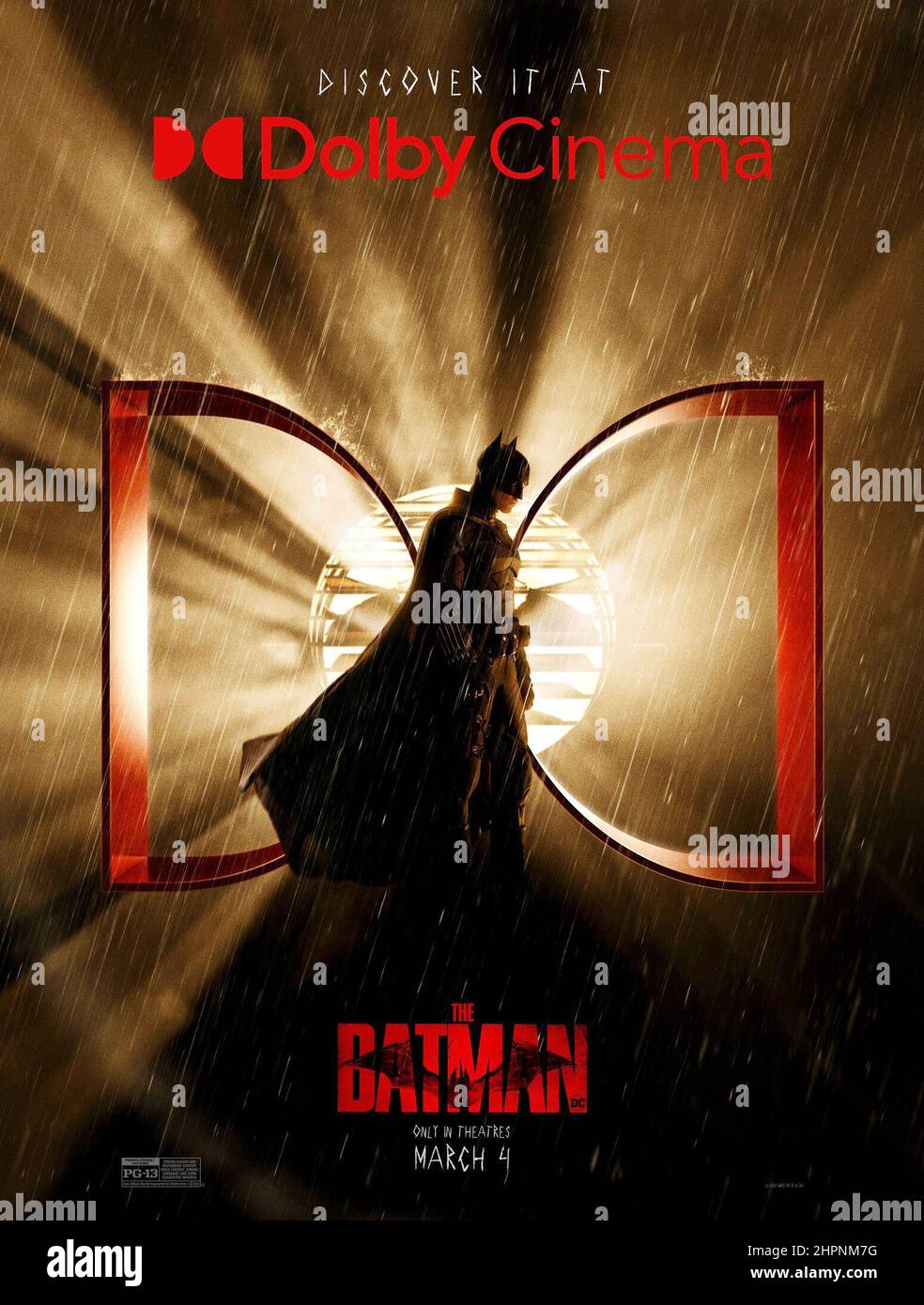 THE BATMAN, US Dolby Cinema poster, Robert Pattinson as Batman, 2022 ...