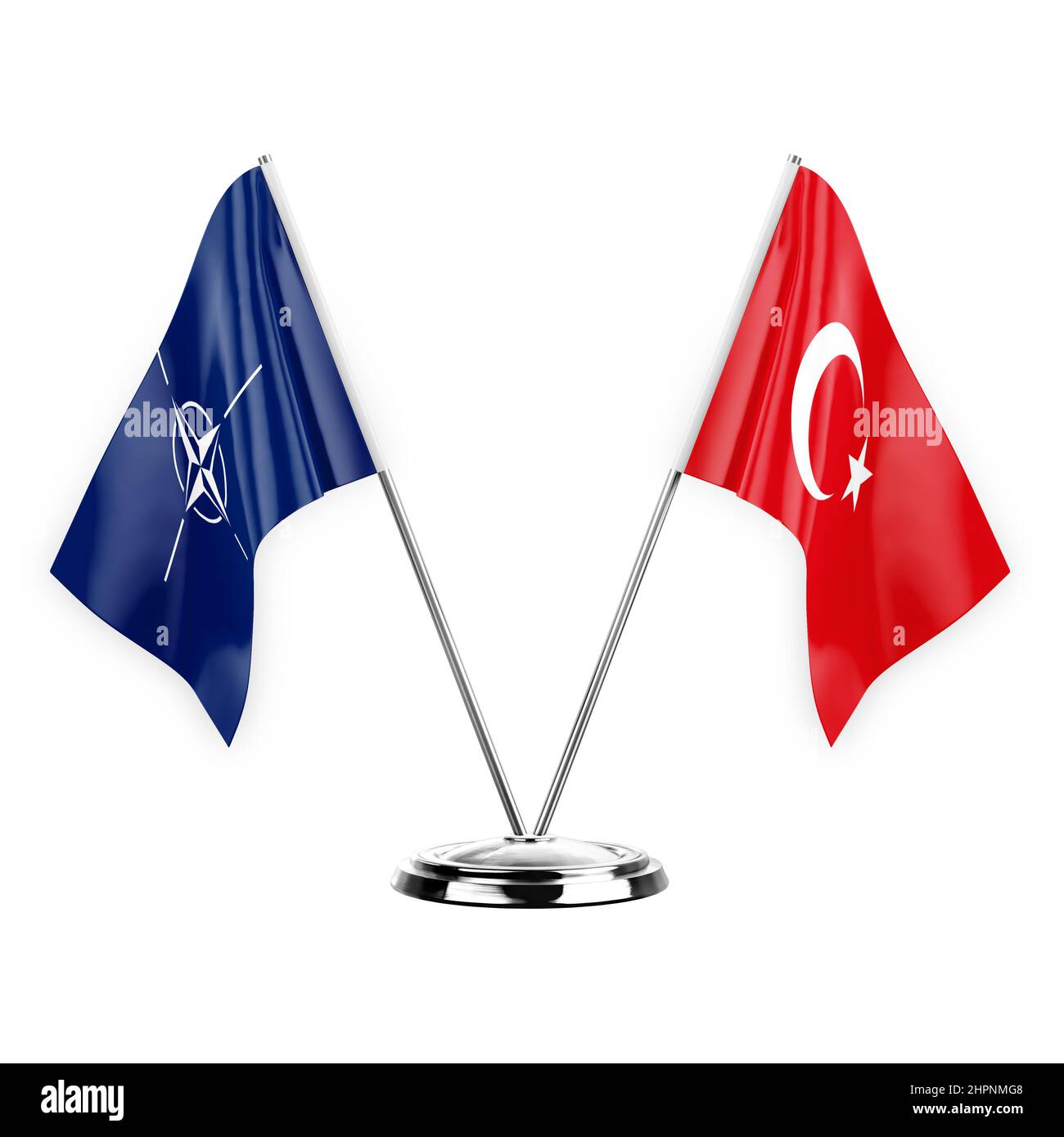 Flag turkey and flag nato Cut Out Stock Images & Pictures - Alamy