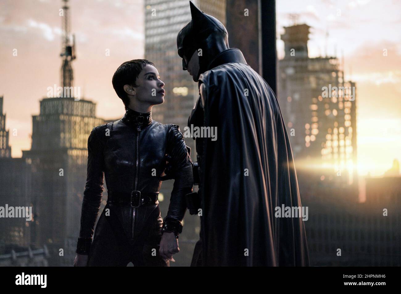 THE BATMAN, from left: Zoe Kravitz as Selina Kyle / Catwoman, Robert ...