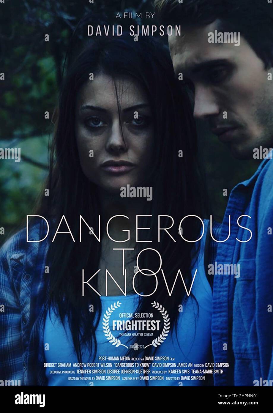 DANGEROUS TO KNOW, poster, from left: Bridget Graham, Andrew Robert ...