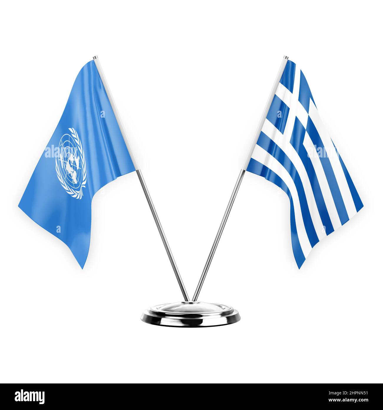 Flags united nations greece Cut Out Stock Images & Pictures - Alamy