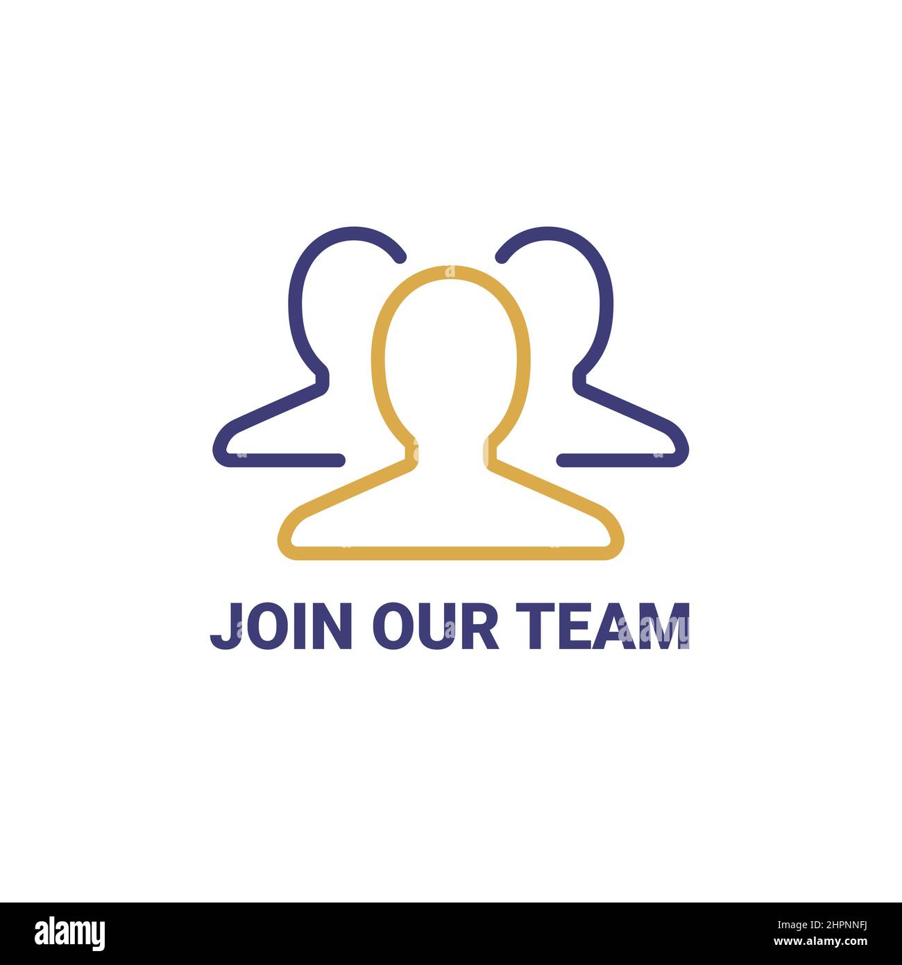 Join our team membership person icon. Vector join team membership group ...