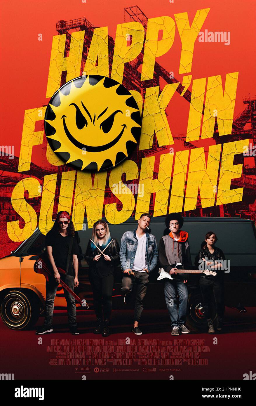 HAPPY F'K'IN SUNSHINE, poster, from left: Dana Hodgson, Maxime Lauzon ...