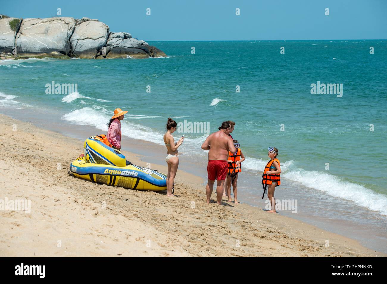 Sai Noi Beach in Khao Tao south of Hua Hin, Thailand Stock Photo - Alamy