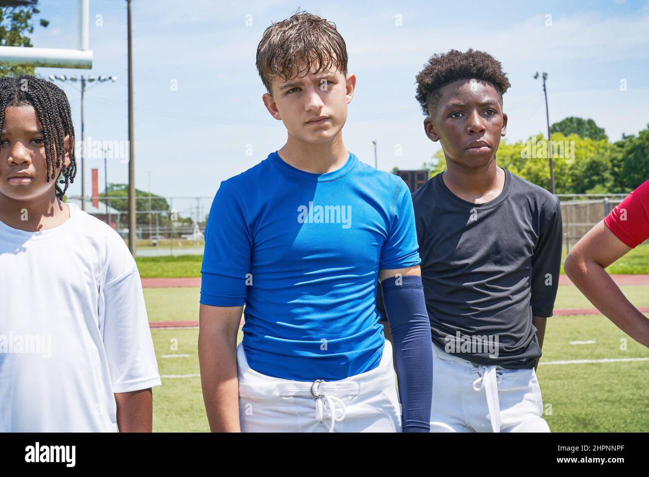 HOME TEAM, Tait Blum (center), 2022. ph: Scott Yamano /© Netflix ...