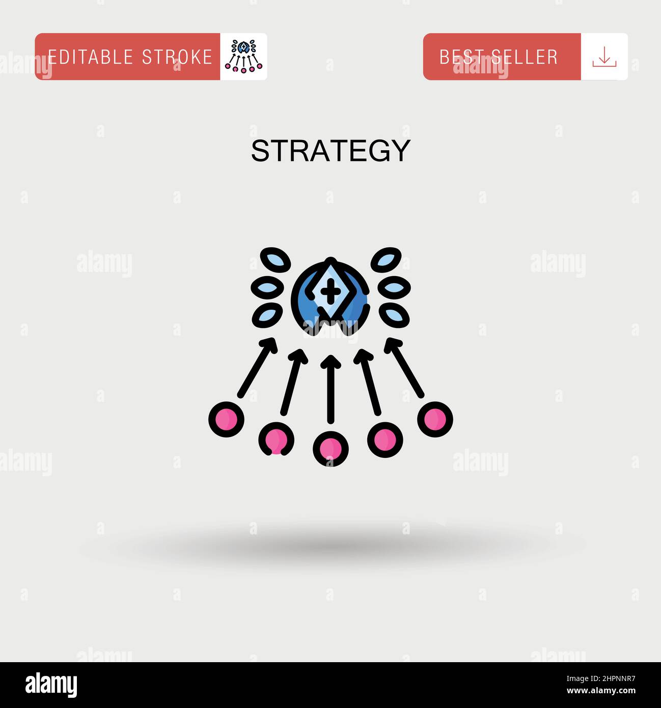 Strategy Simple vector icon Stock Vector Image & Art - Alamy