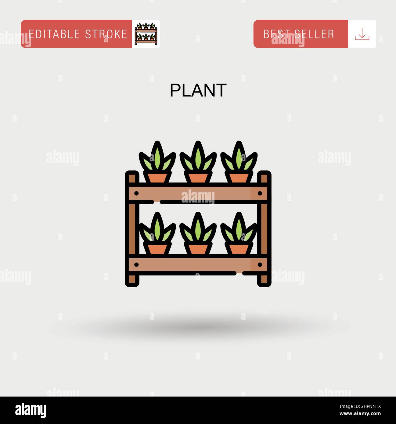 Garden plant icon Stock Vector Images - Alamy