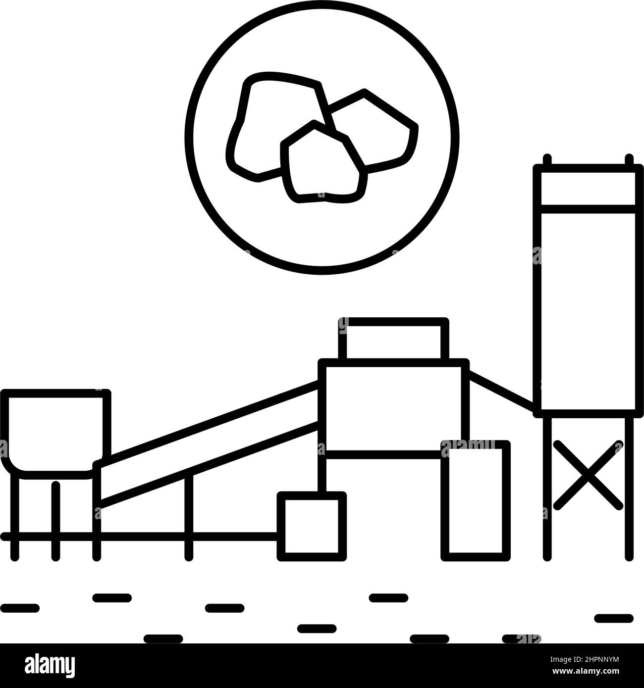 coal processing plant line icon vector illustration Stock Vector Image ... coal processing plant line icon vector illustration Stock Vector Image ...