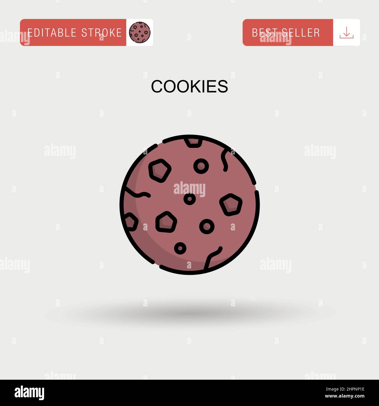 Cookies Simple vector icon Stock Vector Image & Art - Alamy