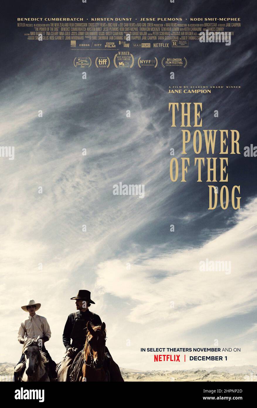 THE POWER OF THE DOG, (aka EL PODER DEL PERRO), poster, from left: Kodi ...