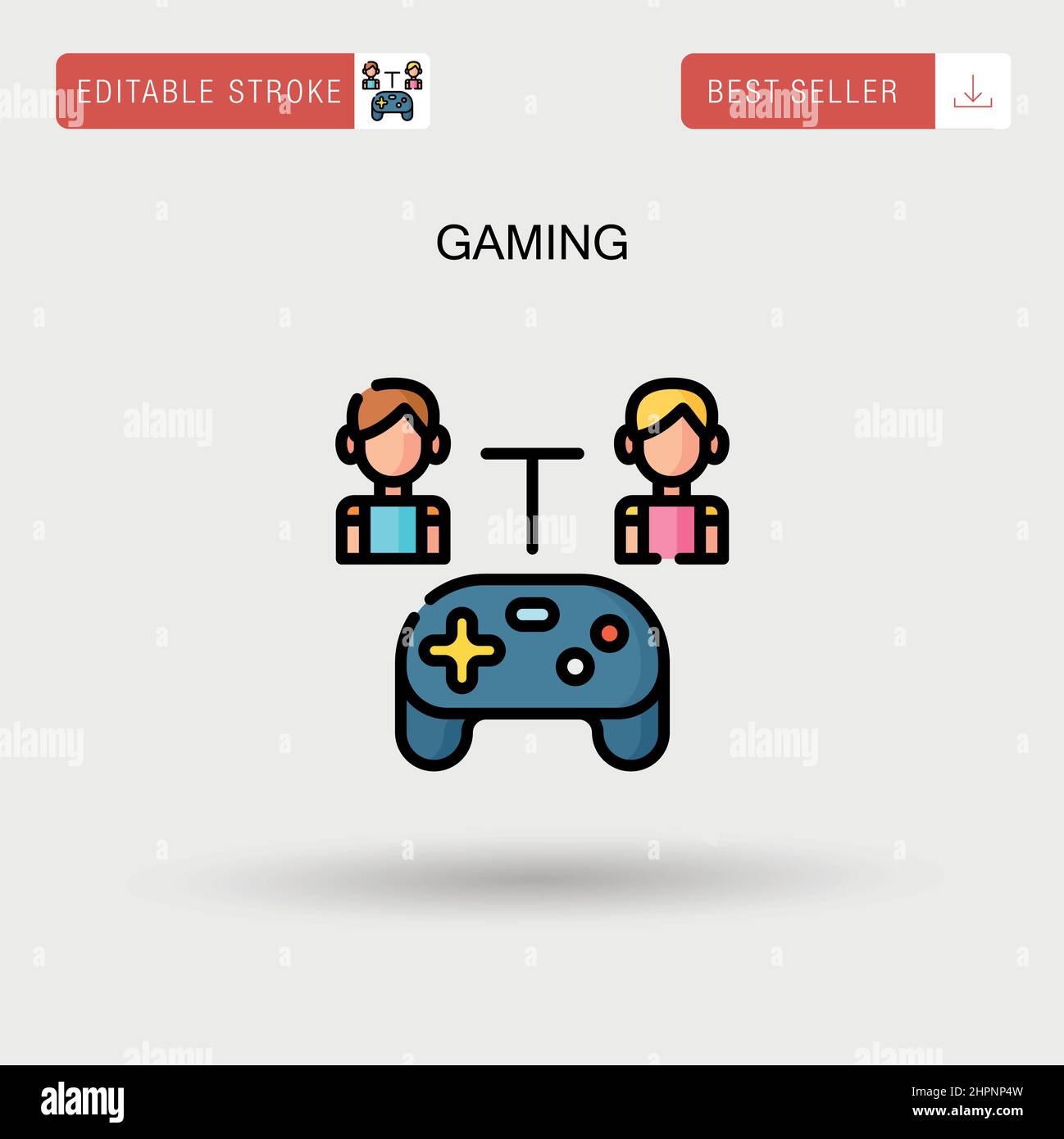 Gaming Simple vector icon Stock Vector Image & Art - Alamy