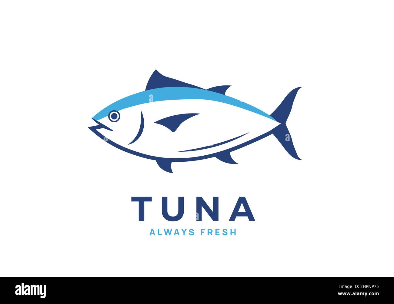 Tuna Fish Logo Fishing Logo Template Tuna Vector Sign. Stock Vector