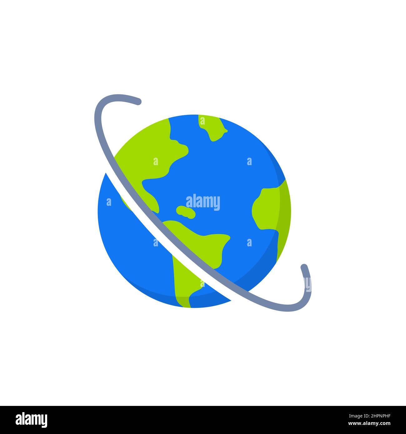 Flat World Icon