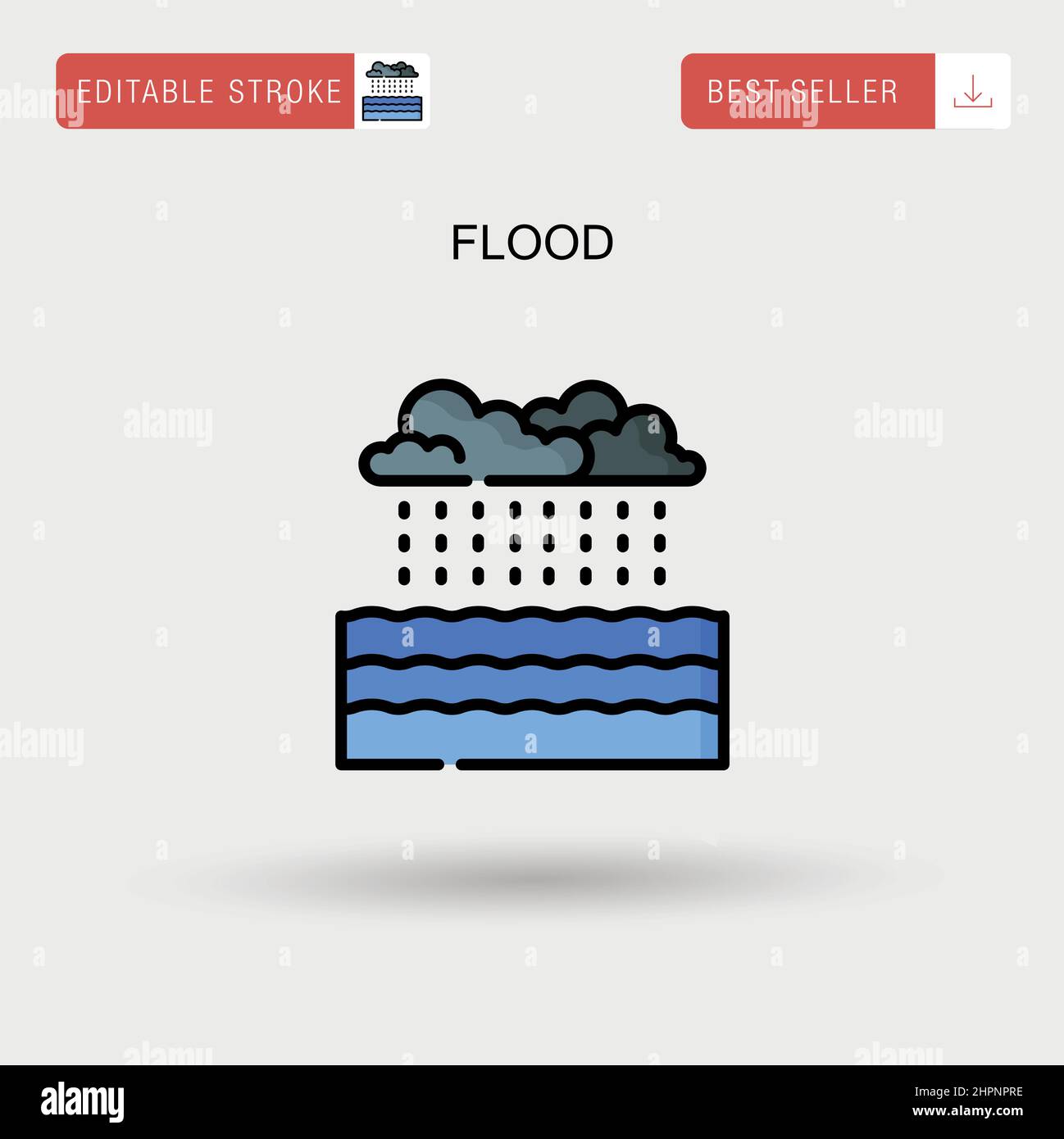 Water flood rescue Stock Vector Images - Alamy
