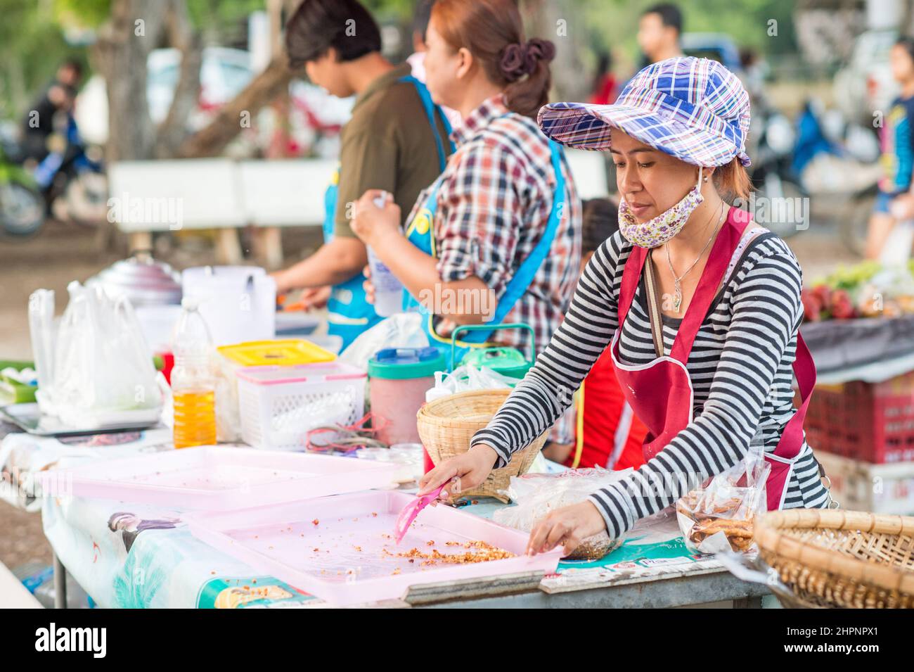 Local Sunday market in Khao Tao village just south of Hua Hin in ...