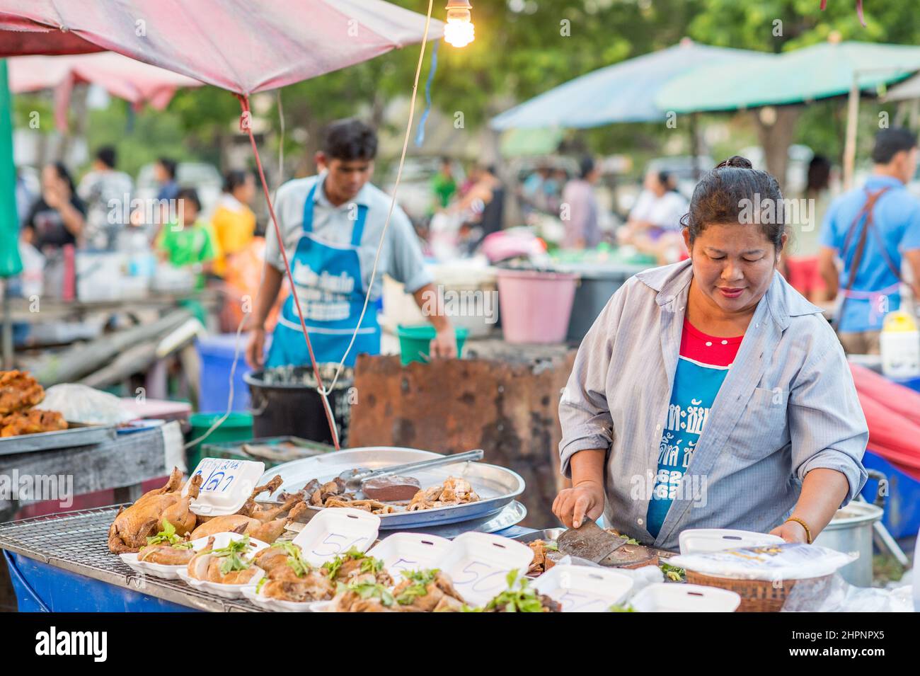 Local Sunday market in Khao Tao village just south of Hua Hin in ...