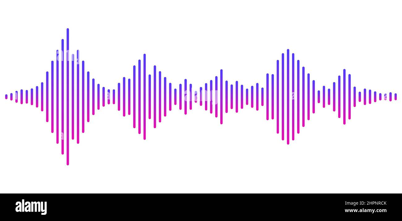 Sound wave audio vector radio player music track graphic voice ...