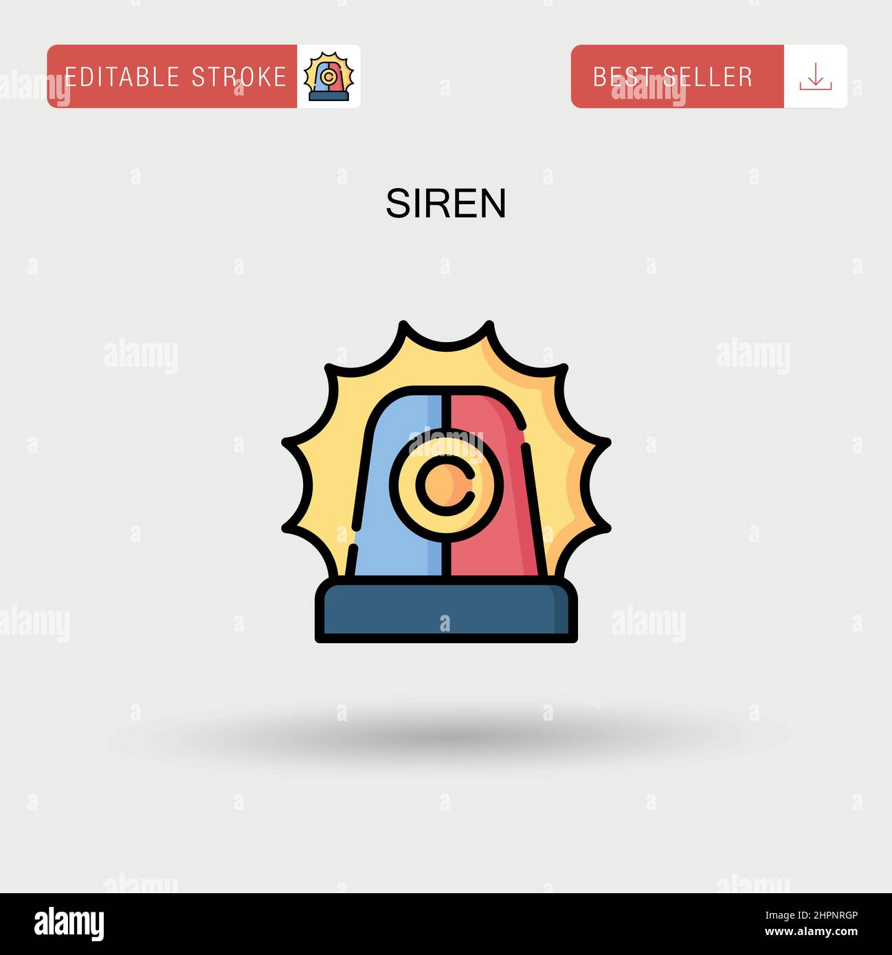 Emergency siren sign hi-res stock photography and images - Alamy