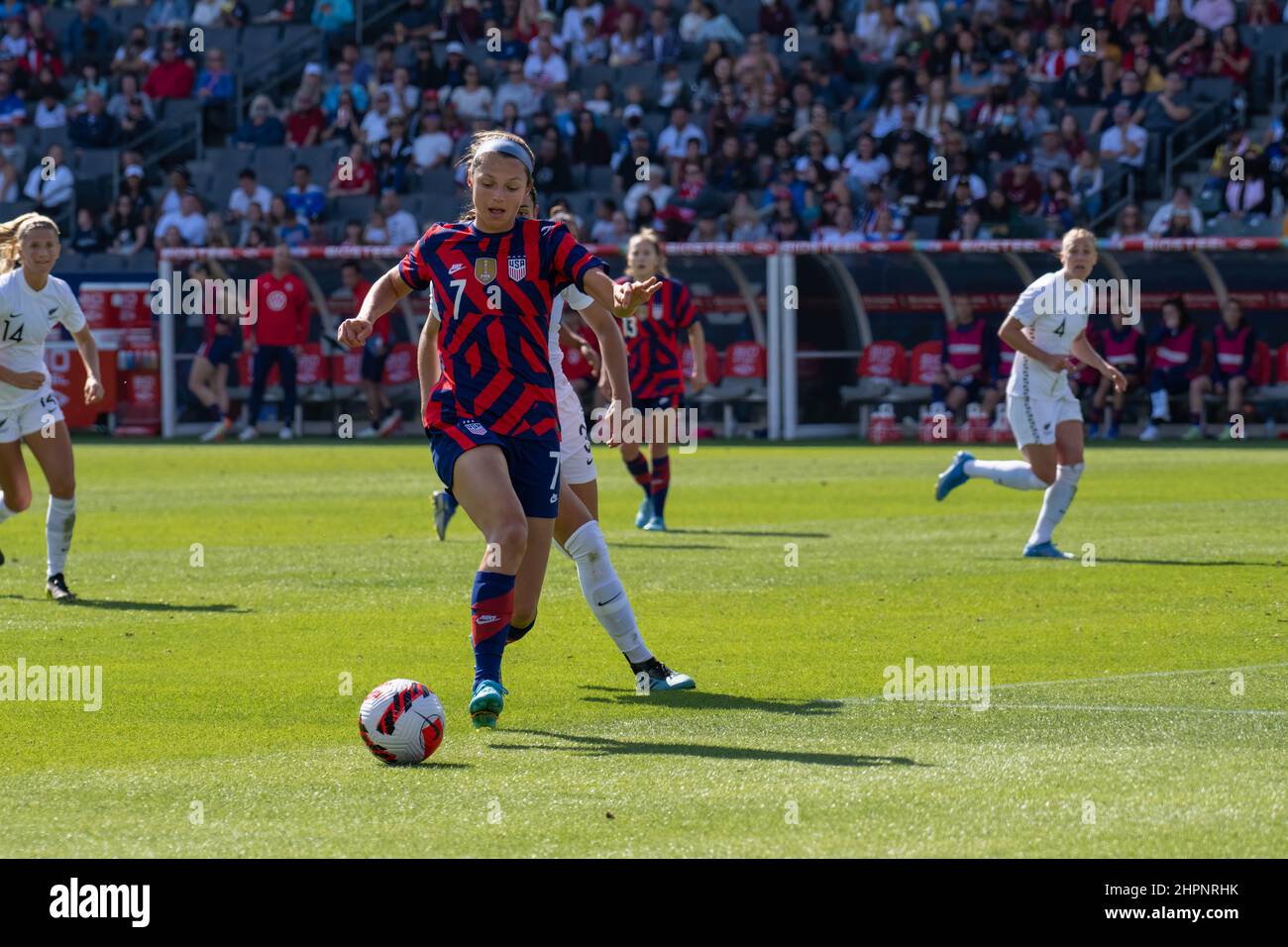 Carson, California, USA. 20th Feb, 2022. United States forward Ashley ...