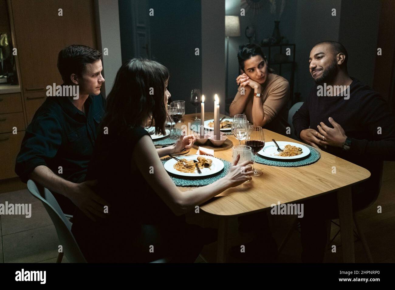 YOUNG WALLANDER, from left: Adam Palsson, Ellise Chappell, Sara Seyed ...