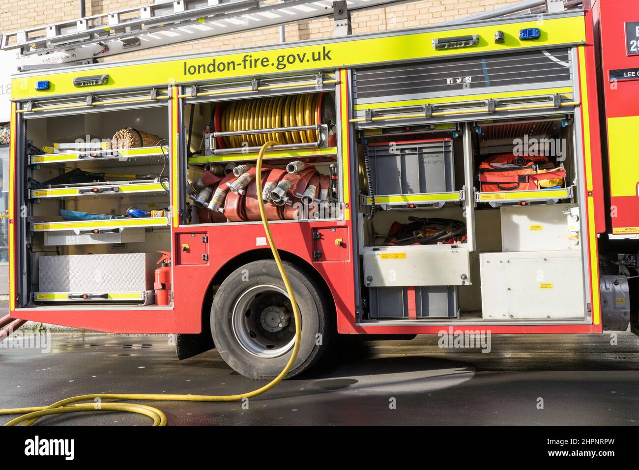 London UK, 22 February 2022. in the early afternoon, London fire ...
