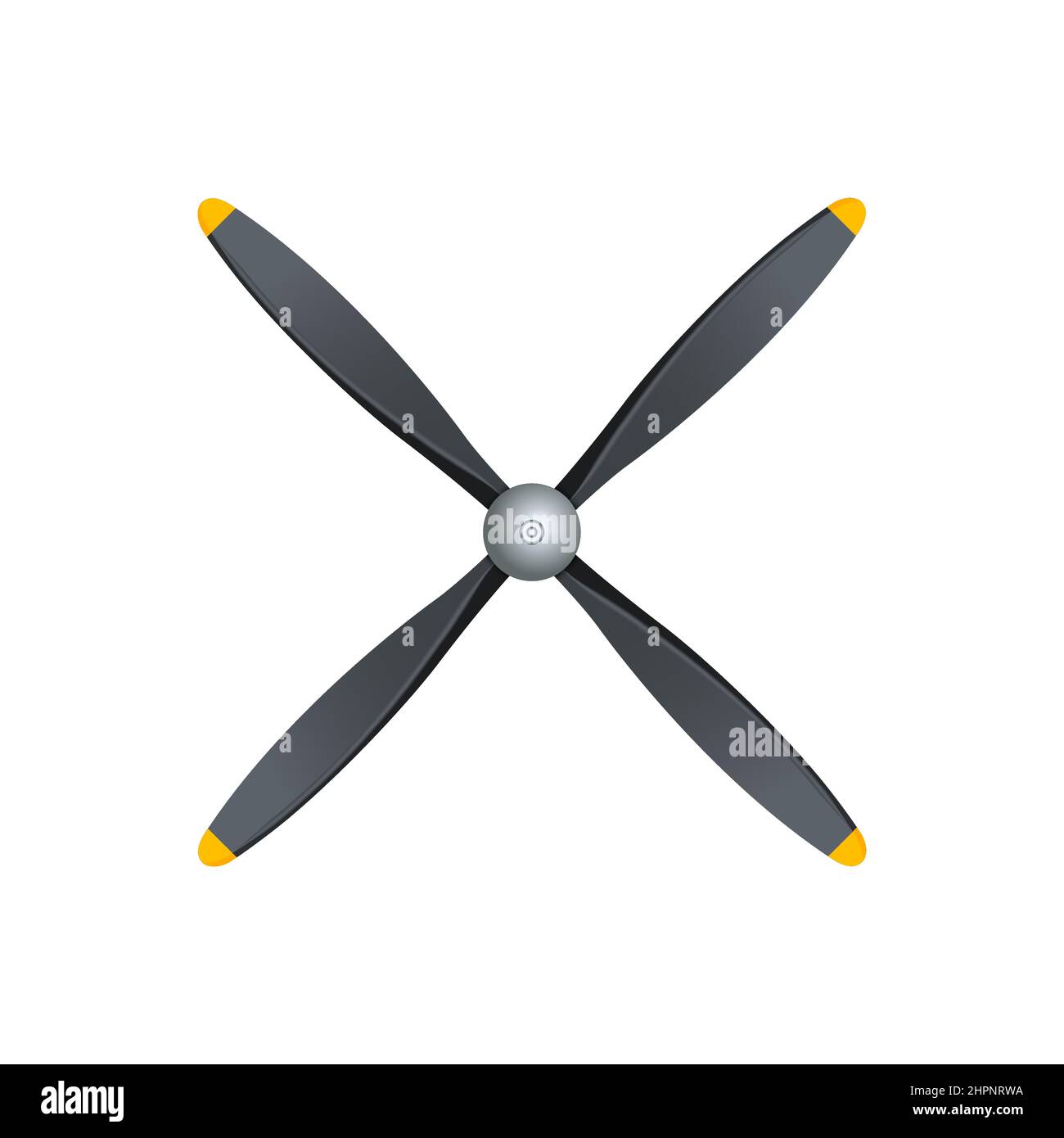 Plane blade propeller, vector airplane wood engine logo icon. Aircraft ...