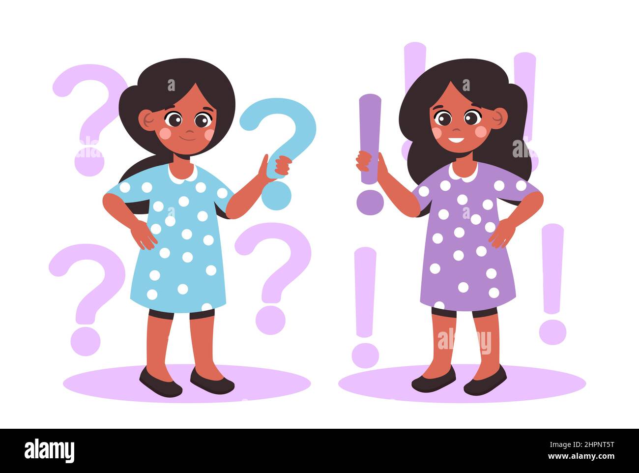 Question mark child cartoon Cut Out Stock Images & Pictures - Alamy