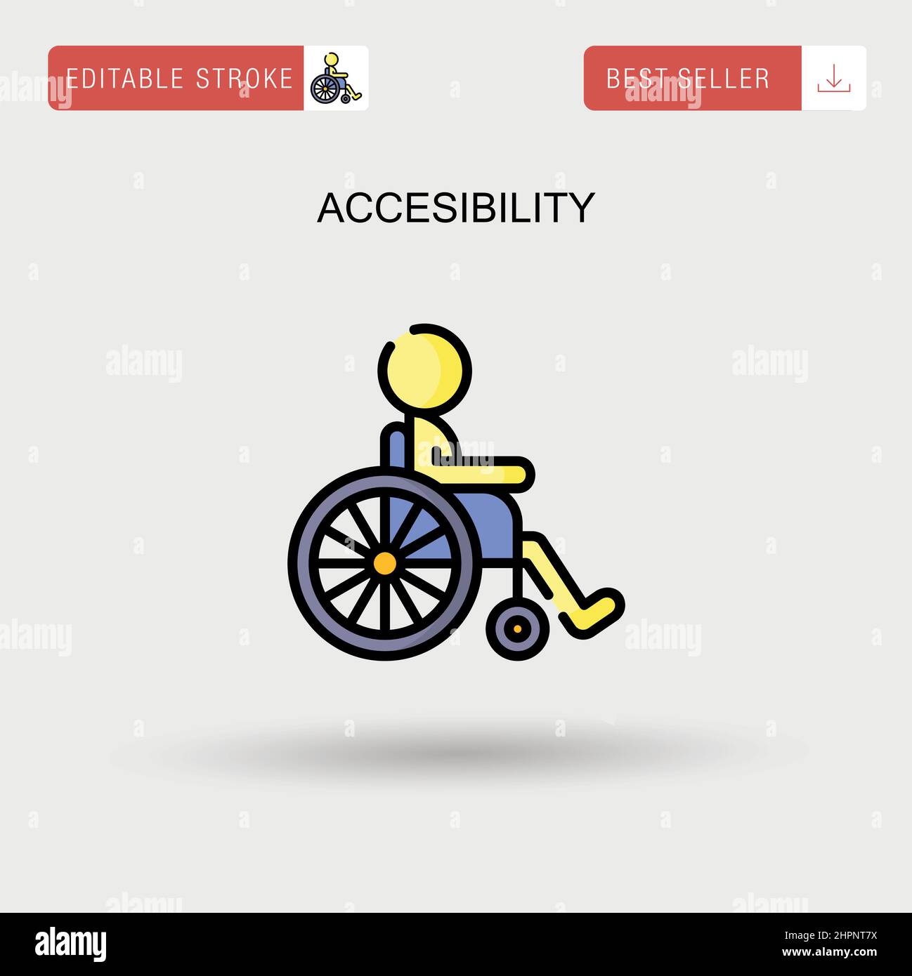 Accesibility Simple vector icon Stock Vector Image & Art - Alamy