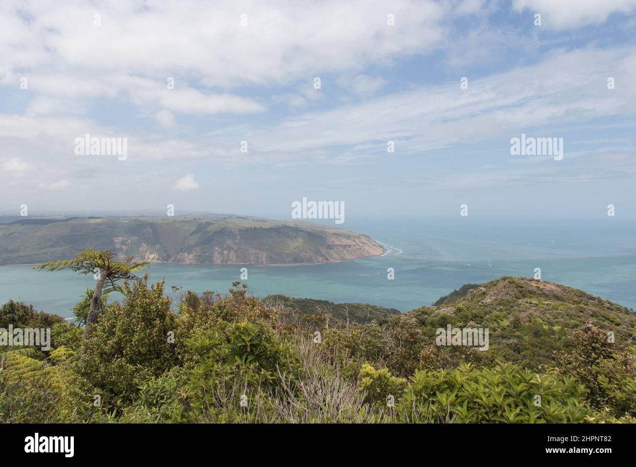 The view of picturesque landscape from mount Donald McLean lookout ...