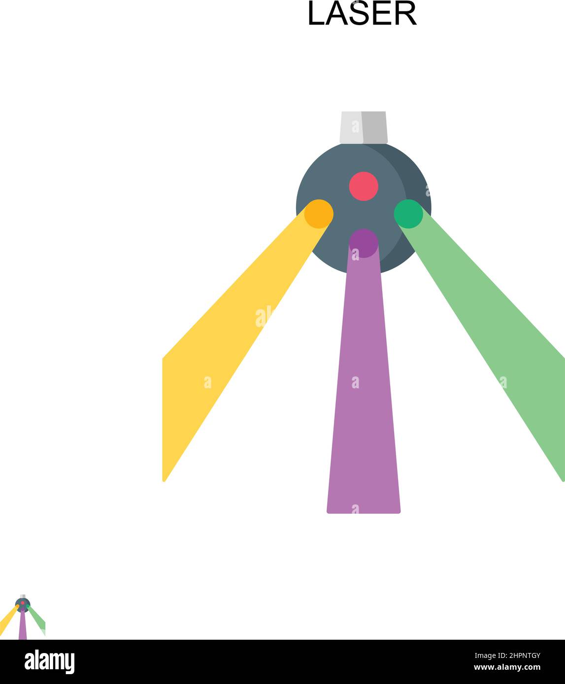 Laser Simple vector icon. Illustration symbol design template for web ...