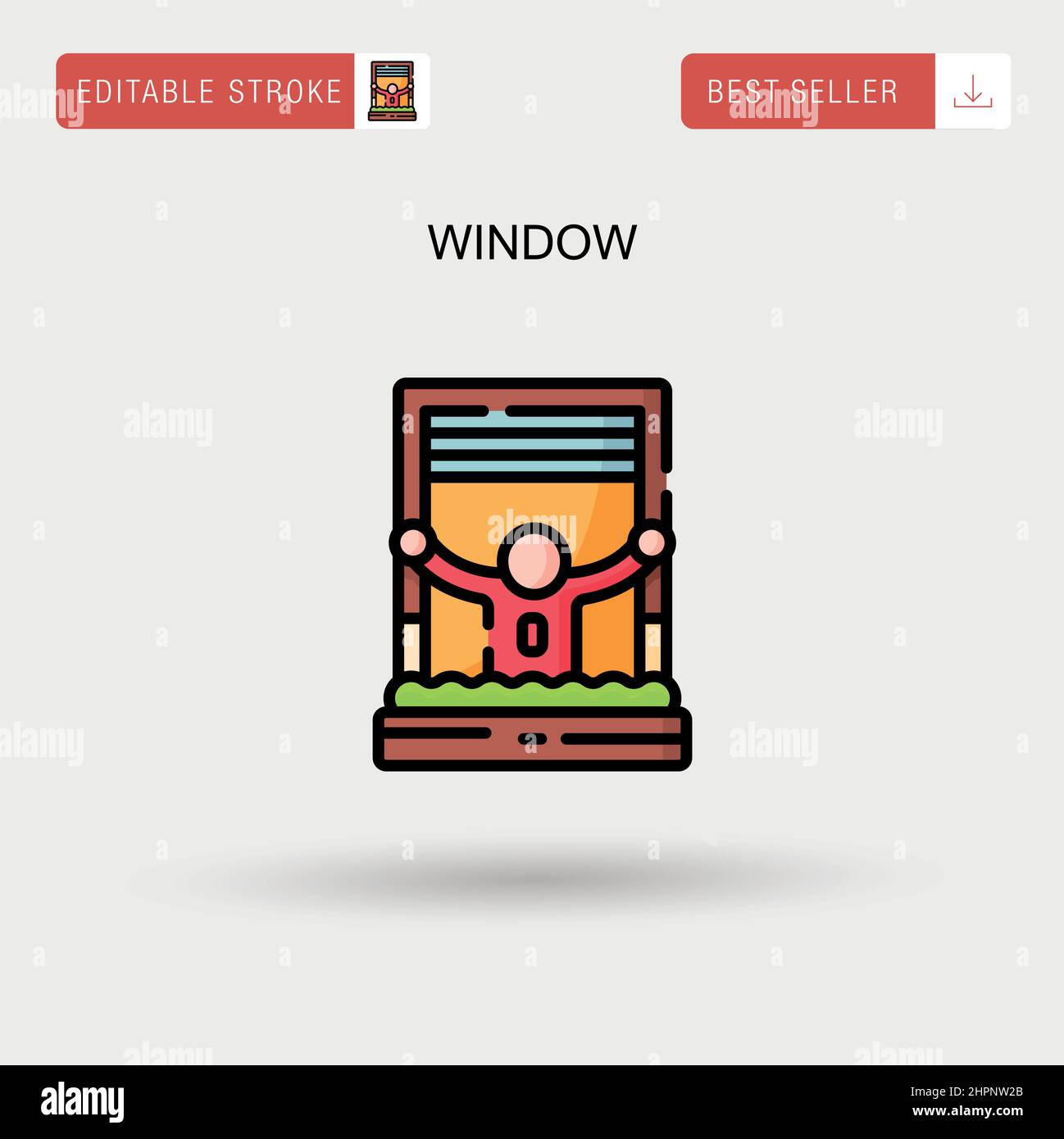 Window Simple vector icon Stock Vector Image & Art - Alamy