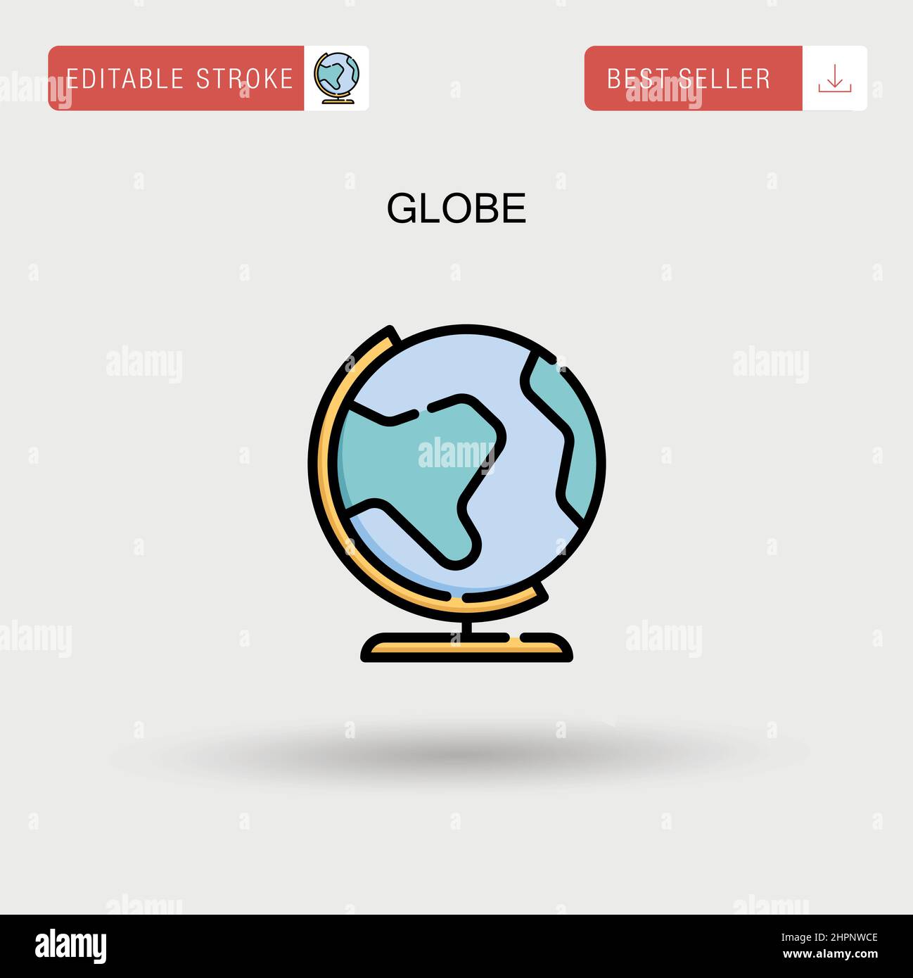 Globe map simple black and white hi-res stock photography and images ...