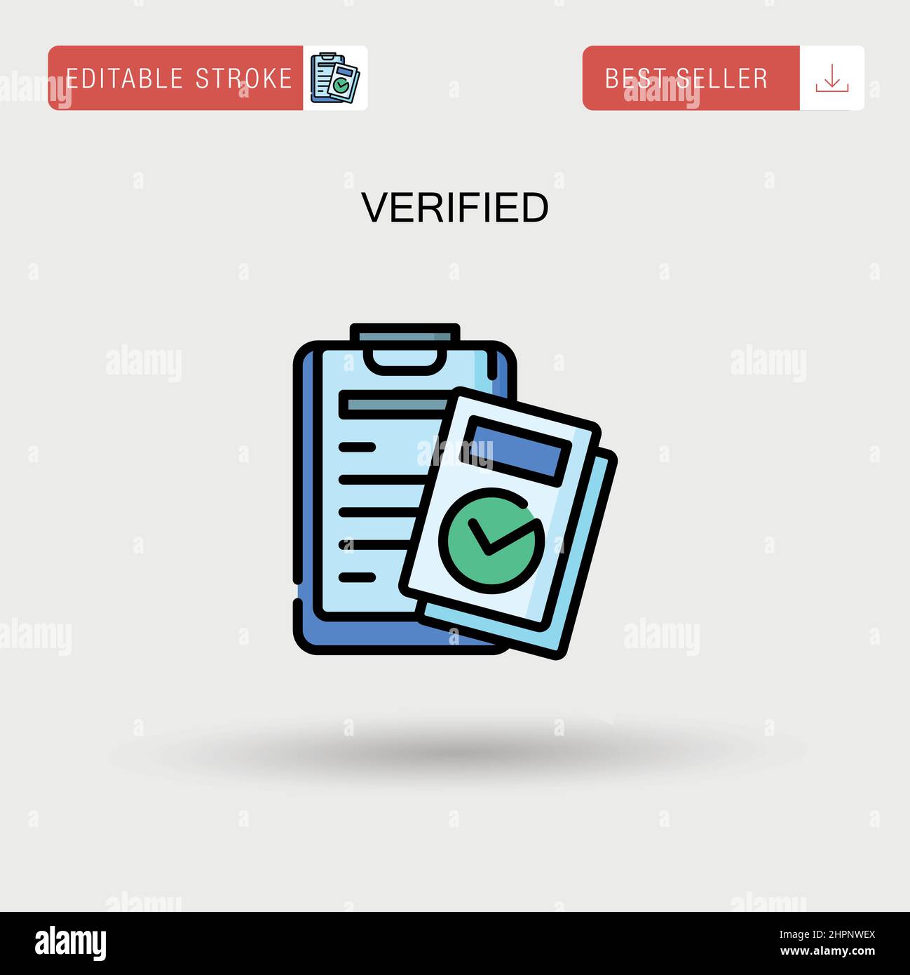 Verified Simple vector icon Stock Vector Image & Art - Alamy