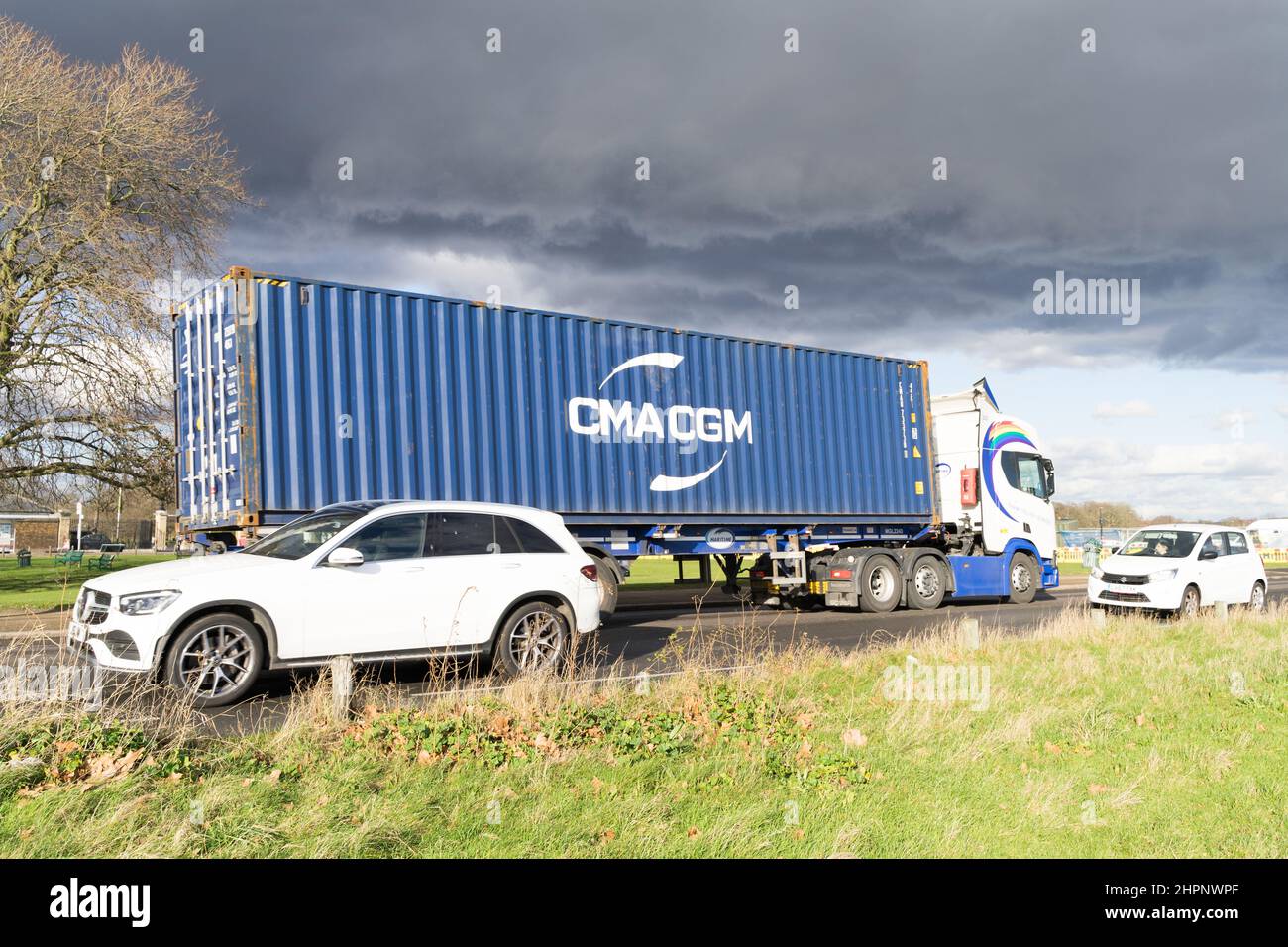 Container lorry hi-res stock photography and images - Alamy