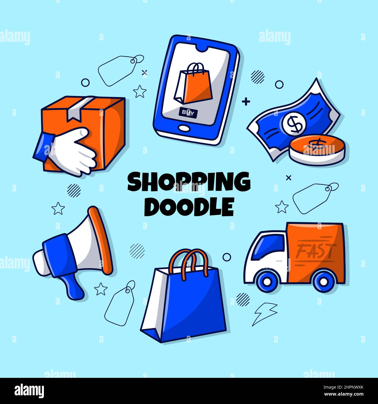 Shopping online payment hand Stock Vector Images - Alamy