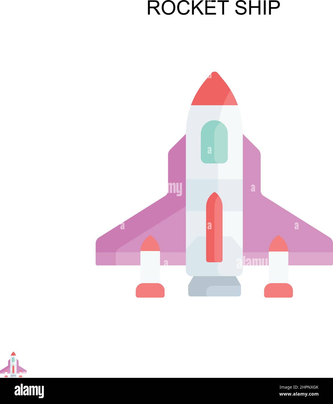 Rocket space ship icon cartoon Cut Out Stock Images & Pictures - Alamy