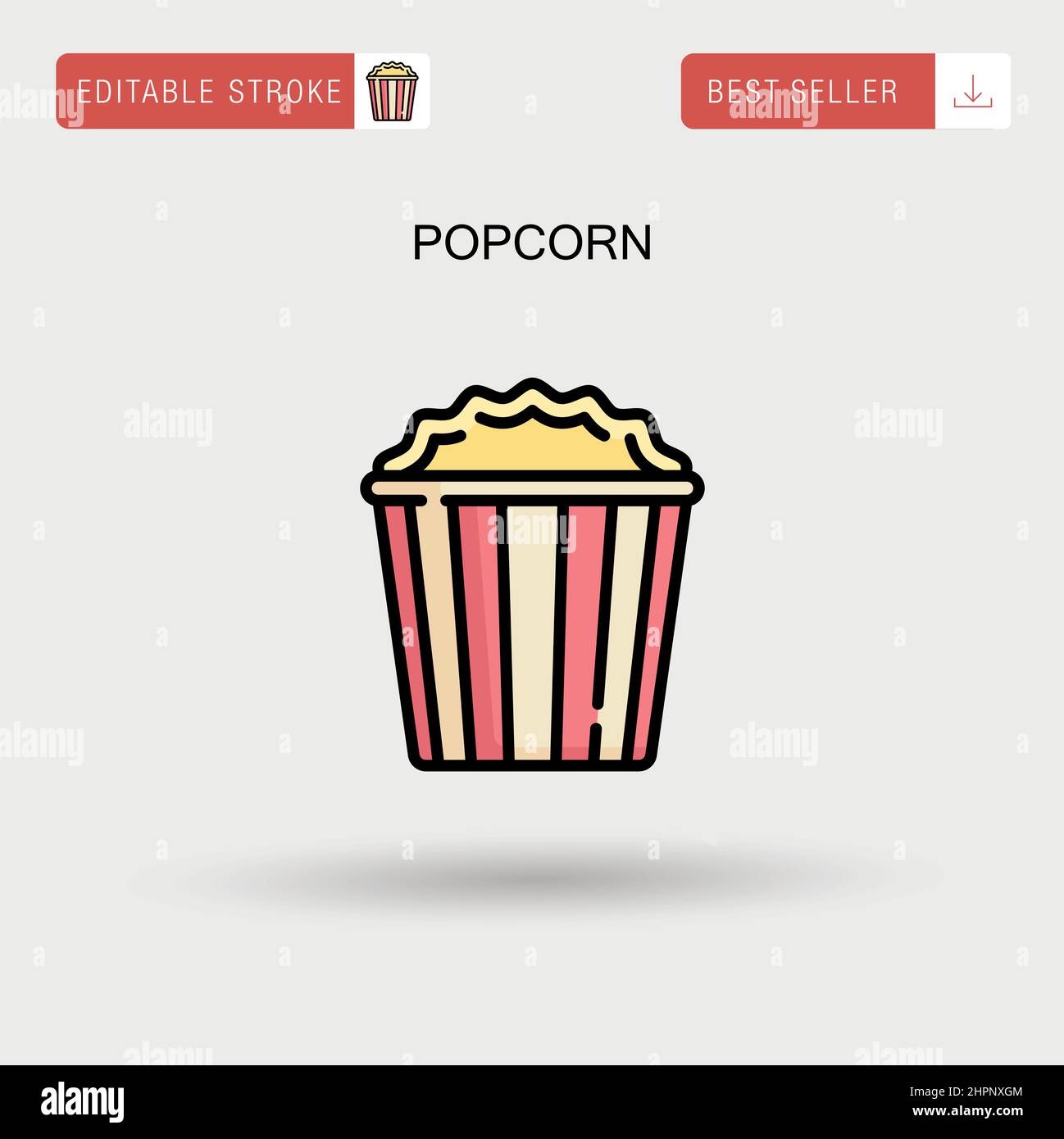 Flavored pop corn Stock Vector Images - Alamy