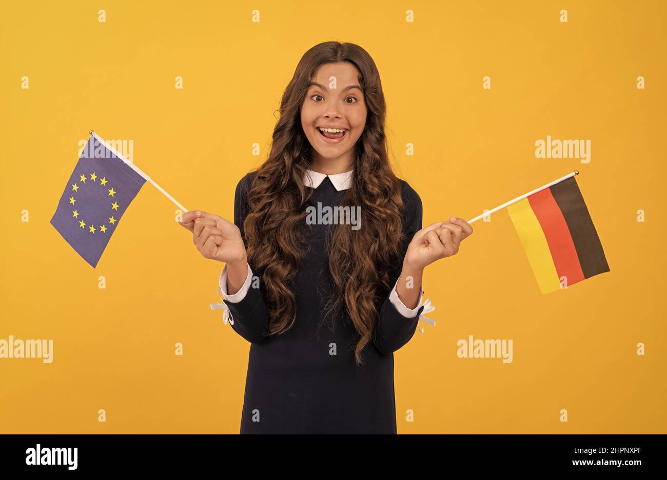 touristic visa in schengen country. kid girl travel and studying abroad ...