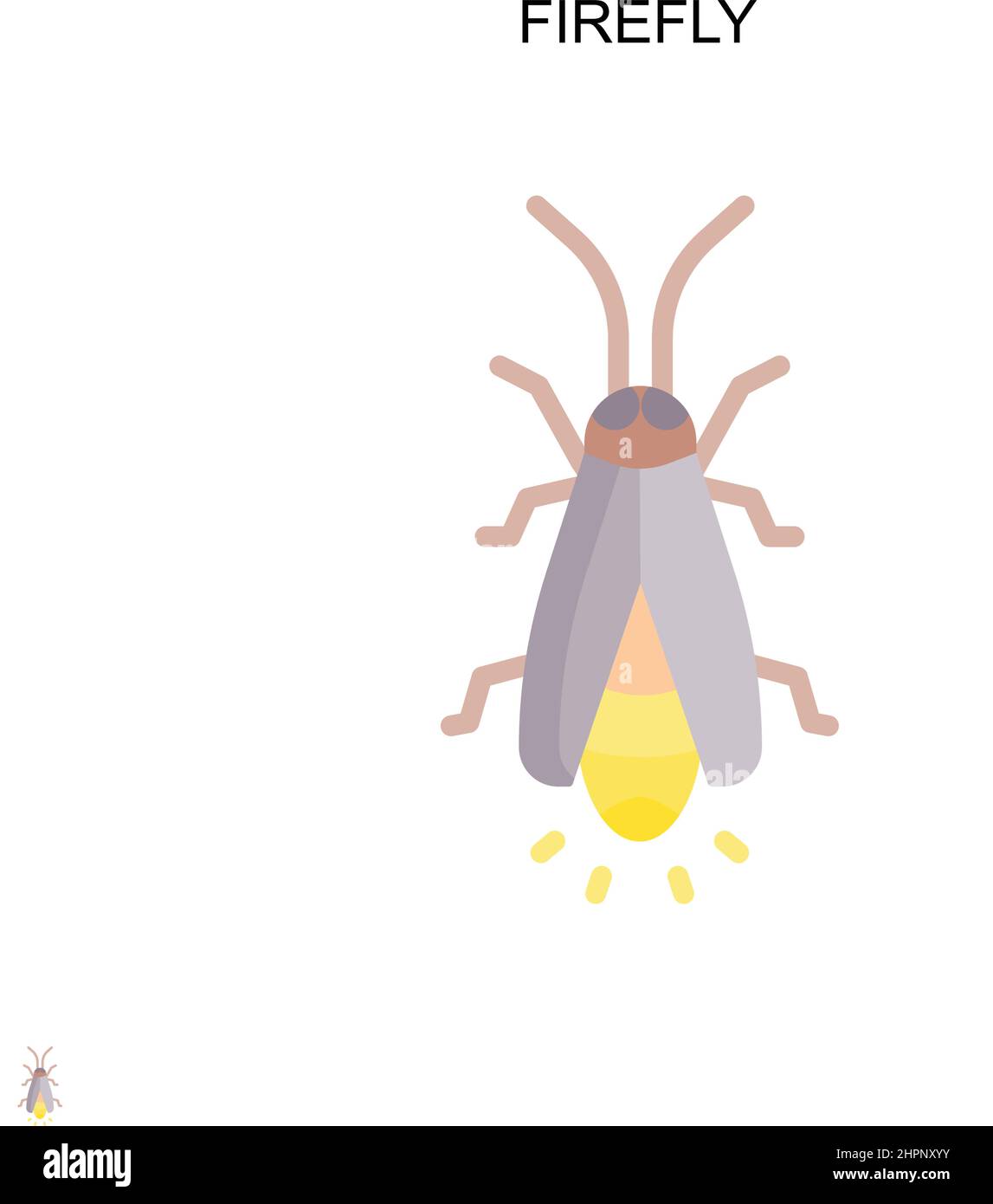 Firefly Simple vector icon. Illustration symbol design template for web ...
