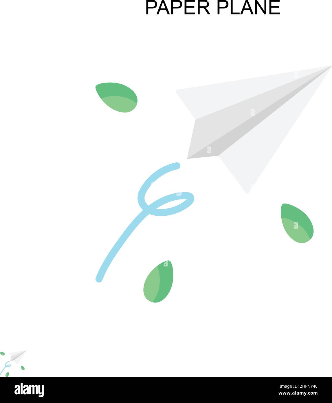 Paper airplane cartoon vector hi-res stock photography and images - Alamy