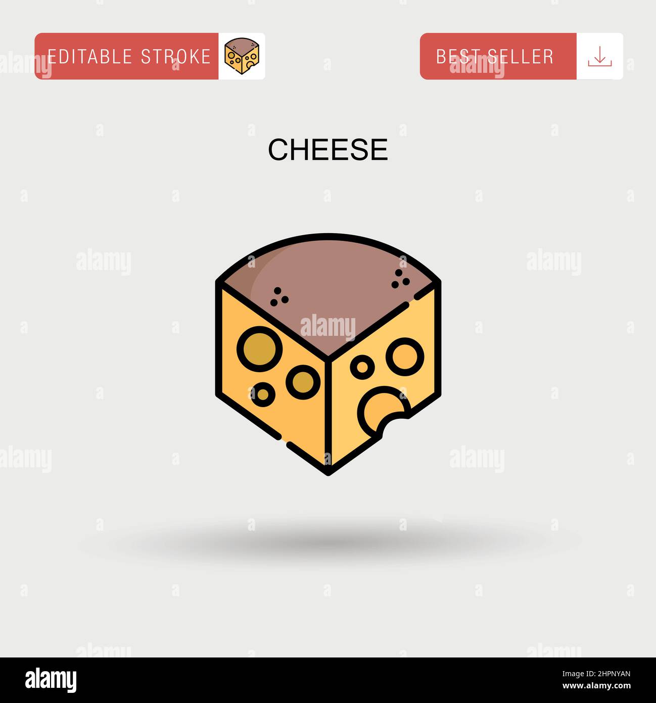 French soft cheese white Stock Vector Images - Alamy