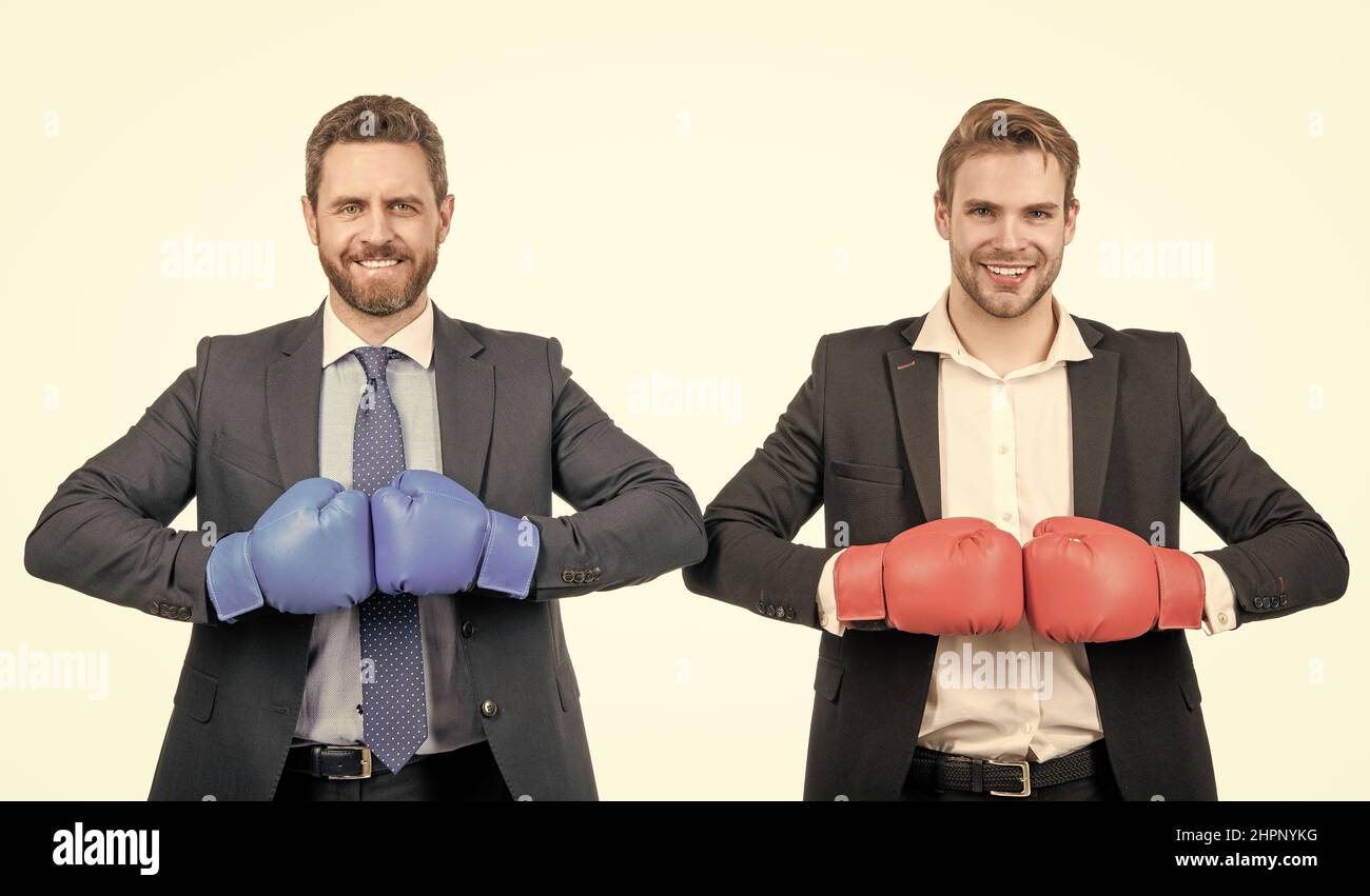 successful ceo boxers. relentless struggle. confident men ready for ...