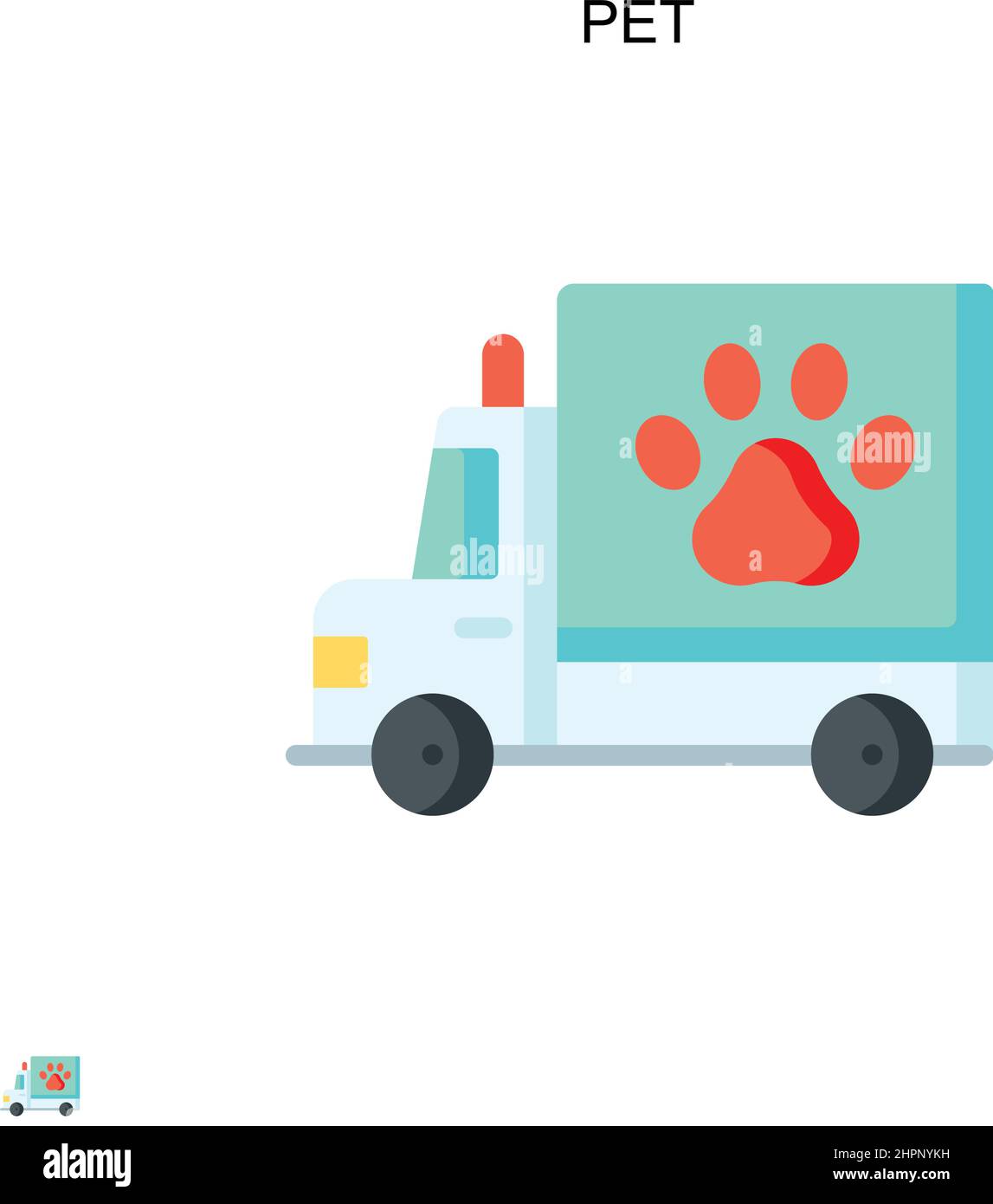 Pet Simple vector icon. Illustration symbol design template for web ...