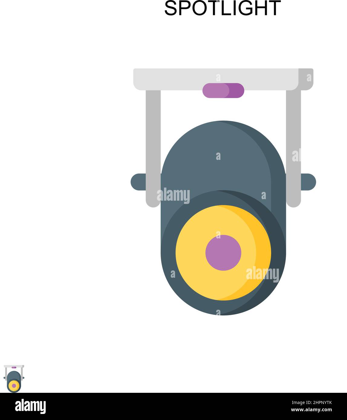 Spotlight and beam icon hi-res stock photography and images - Alamy