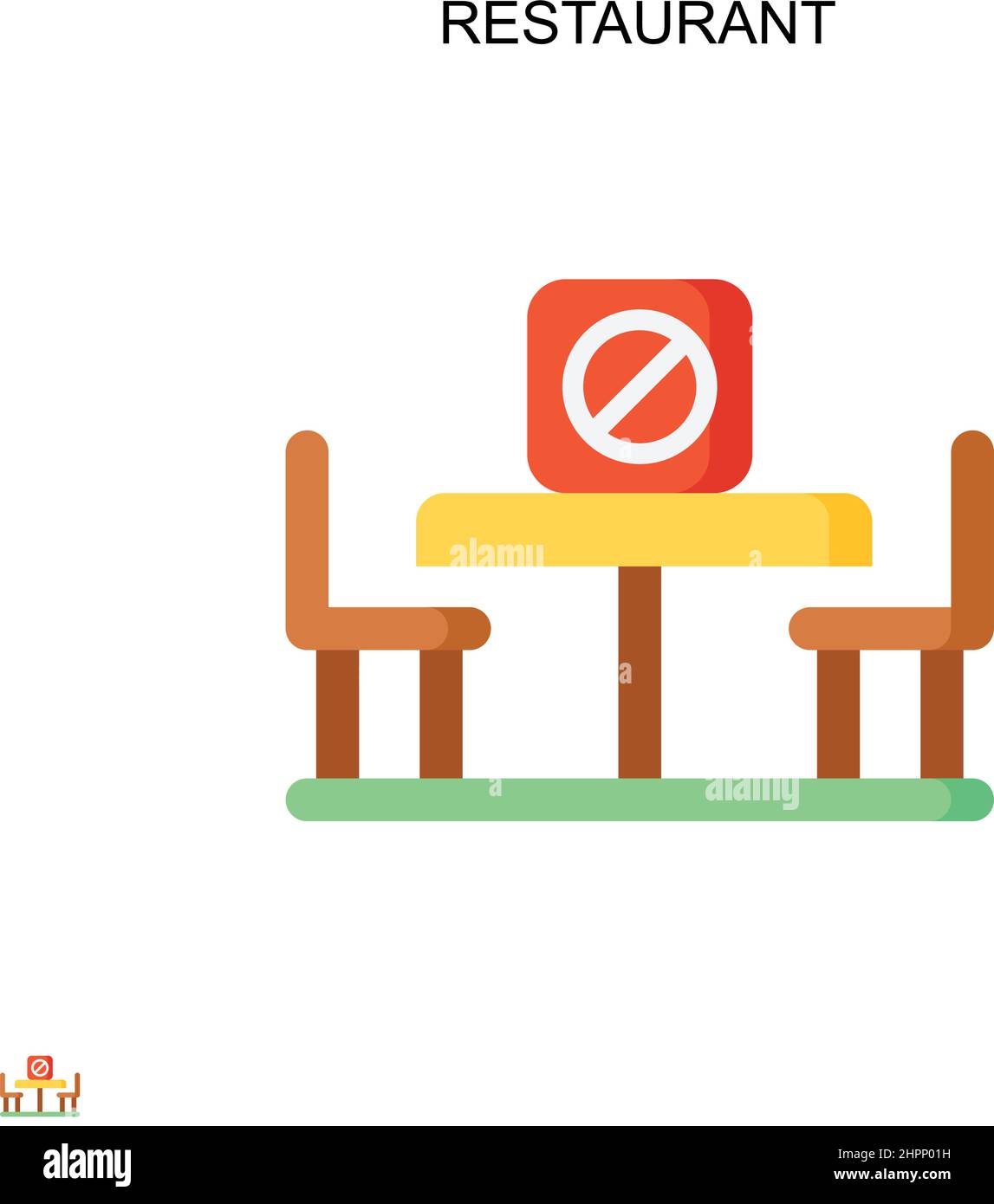 Restaurant table icon hi-res stock photography and images - Alamy