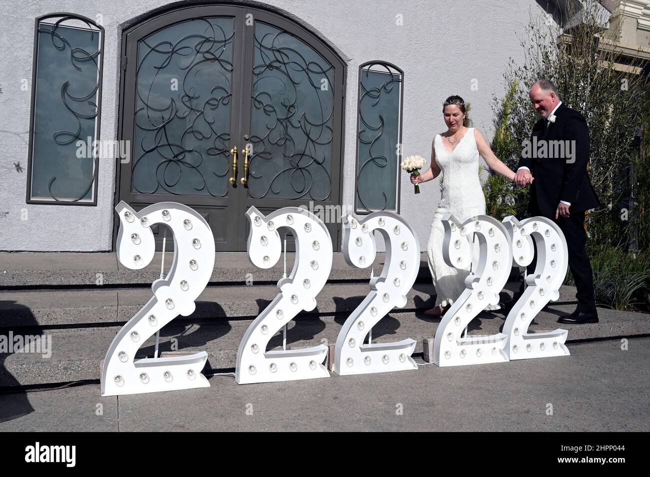 Las Vegas, Nevada, USA. 22nd Feb, 2022. Elizabeth and Jeff Johnson, of ...