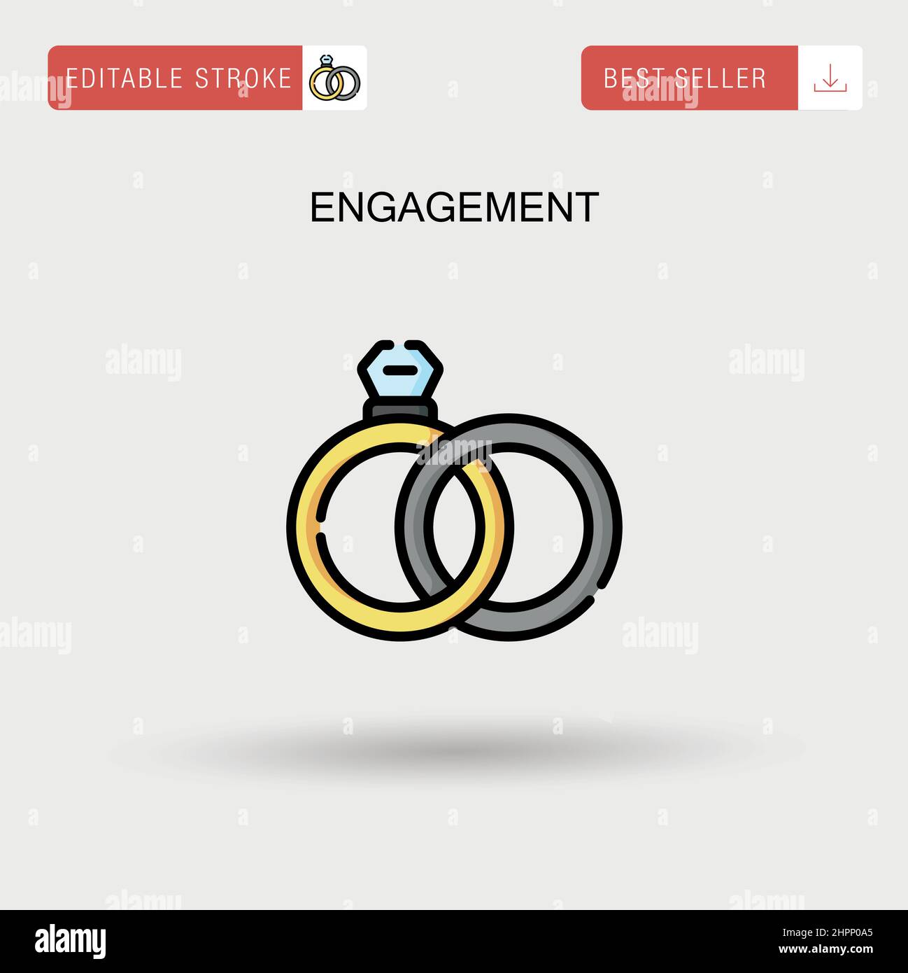 Engagement Simple vector icon Stock Vector Image & Art - Alamy